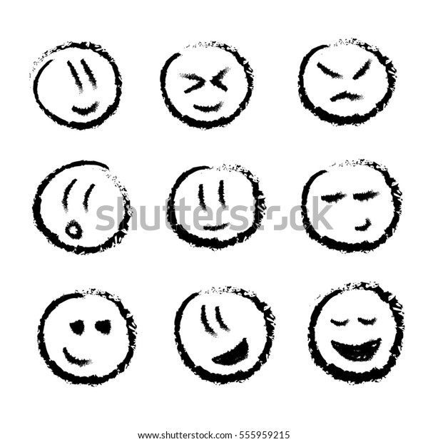 Emotions Hand Drawn Stock Vector (Royalty Free) 555959215 | Shutterstock