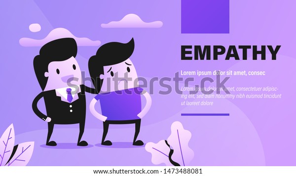 Empathy Presentation Background Concept Illustration Stock Vector ...