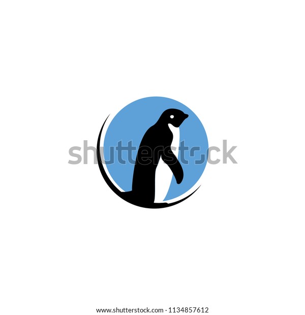 Emperor Penguin Logo Concept Stock Vector (Royalty Free) 1134857612 ...