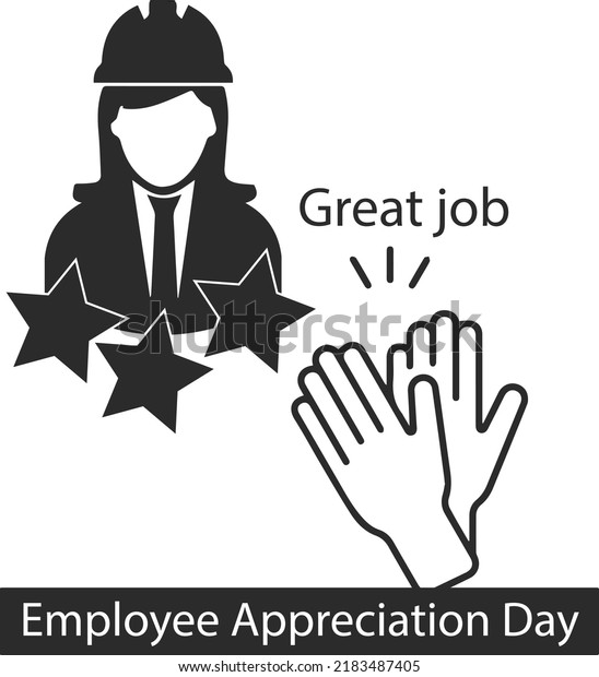 Employee Appreciation Day Symbol Vector Stock Vector (Royalty Free ...