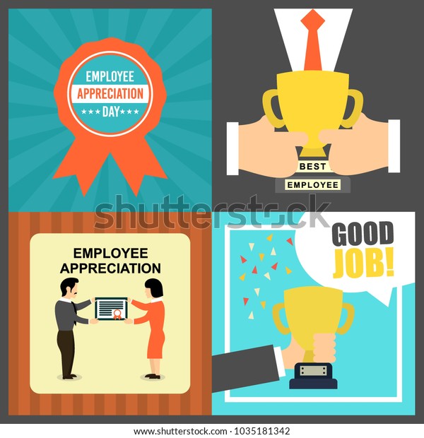 Employee Appreciation Illustration Stock Vector (Royalty Free) 1035181342