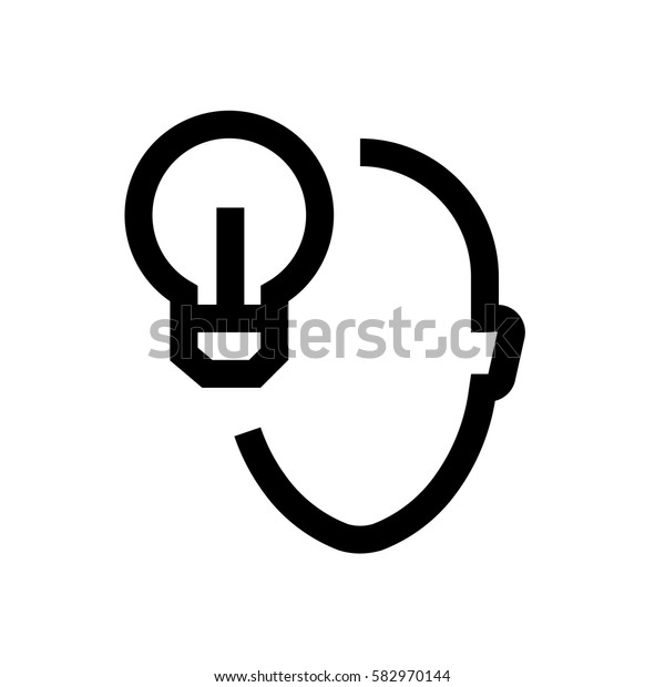 Employee Avatar Mini Line Icon Background Stock Vector (Royalty Free ...