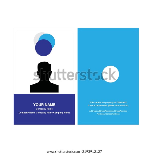Employee Card Design Employee Card Stock Vector (Royalty Free ...