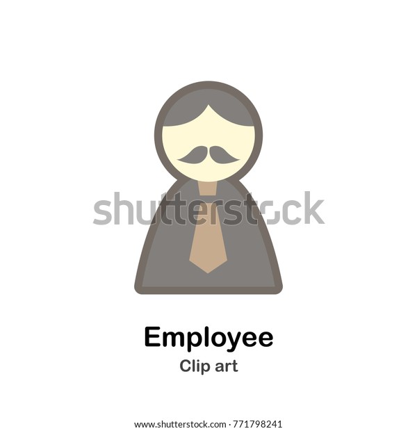 Employee Clip Art Stock Vector (Royalty Free) 771798241