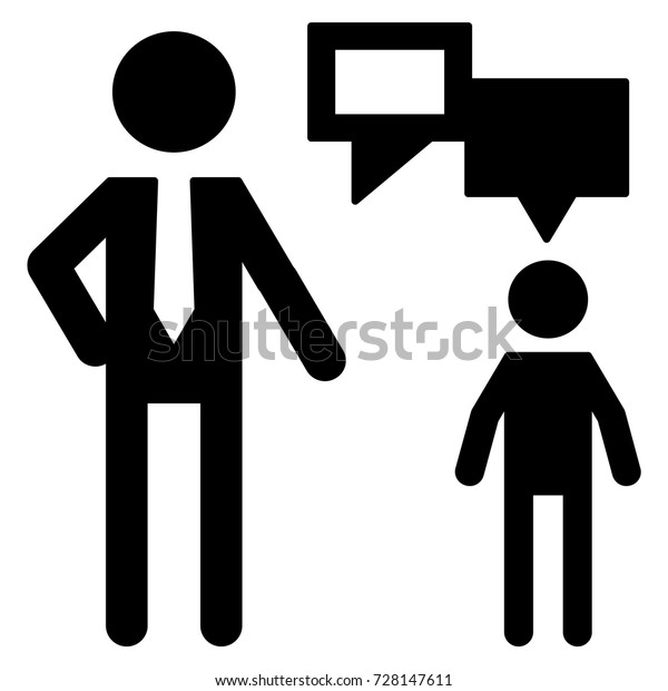 Employee Conversation Icon Good Precision Design Stock Vector (Royalty ...