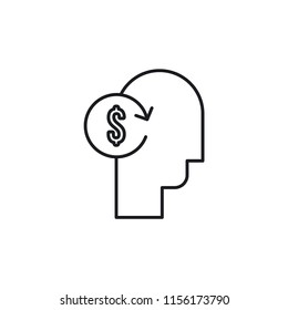 Employee Costs Modern Simple Vector Icon Stock Vector (Royalty Free ...