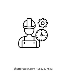 Employee Discipline Icon Vector Logotype Stock Vector (Royalty Free ...
