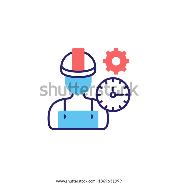 Employee Discipline Icon Vector Logotype Stock Vector (Royalty Free ...
