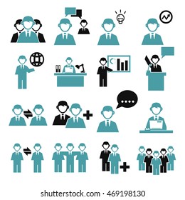 Employee Employees Icon Set: vetor stock (livre de direitos) 469198130 ...