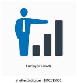 Employee Growth Development Icon Concept Stock Vector (Royalty Free ...