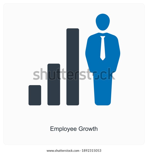 Employee Growth Development Icon Concept Stock Vector (Royalty Free ...