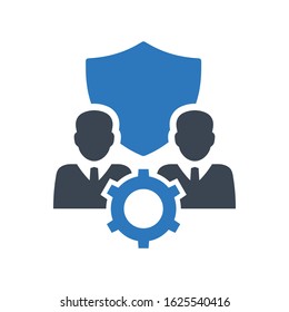 Employee Insurance Icon Vector Graphics Stock Vector (Royalty Free ...
