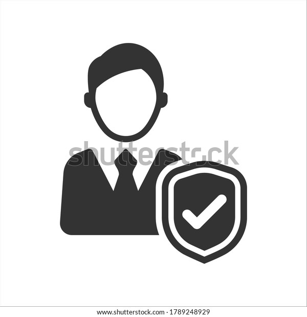 Employee Insurance Icon Vector Graphics Stock Vector (Royalty Free ...