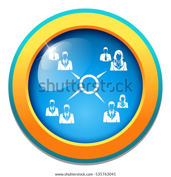 Employee Network Icon Business Icon Stock Vector (Royalty Free ...