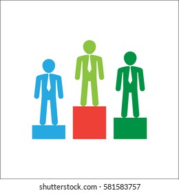 Employee On White Background Stock Vector (Royalty Free) 581583757 ...