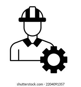Employee Preference Black Glyph Vector Icon Stock Vector (Royalty Free ...