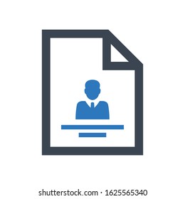 Employee Profile Icon Vector Graphics Stock Vector (Royalty Free ...
