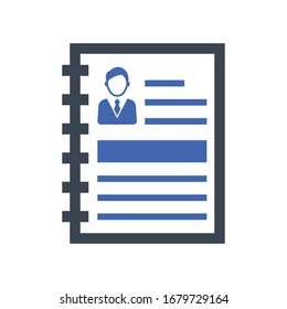 Employee Profile Icon Vector Graphics Stock Vector (Royalty Free ...
