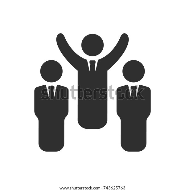 Employee Promotion Icon Stock Vector (Royalty Free) 743625763 ...