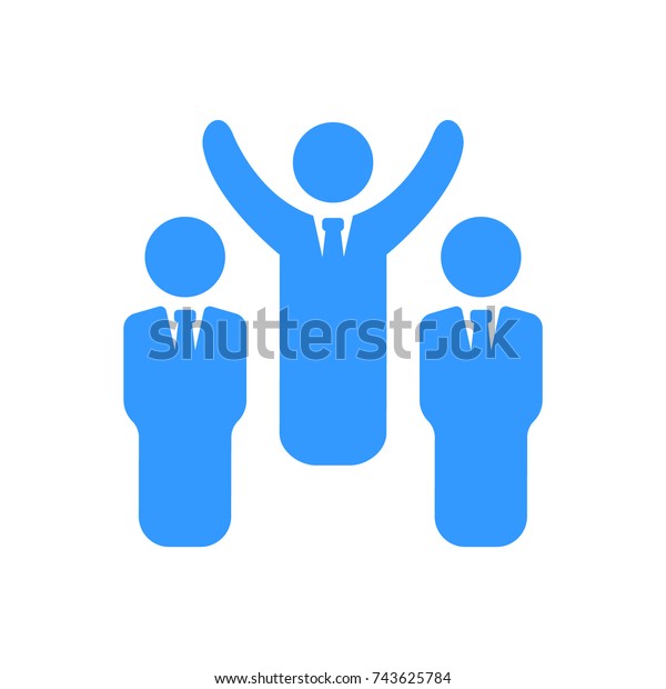 Employee Promotion Icon Stock Vector (Royalty Free) 743625784
