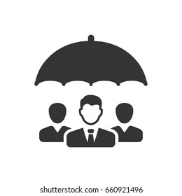 Employee Protection Icon Stock Vector (Royalty Free) 660921496 ...