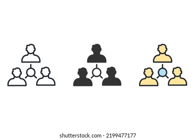 Employee Relations Icons Symbol Vector Elements Stock Vector (Royalty ...