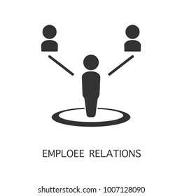 Employee Relations Vector Icon Simple Element Stock Vector (Royalty ...