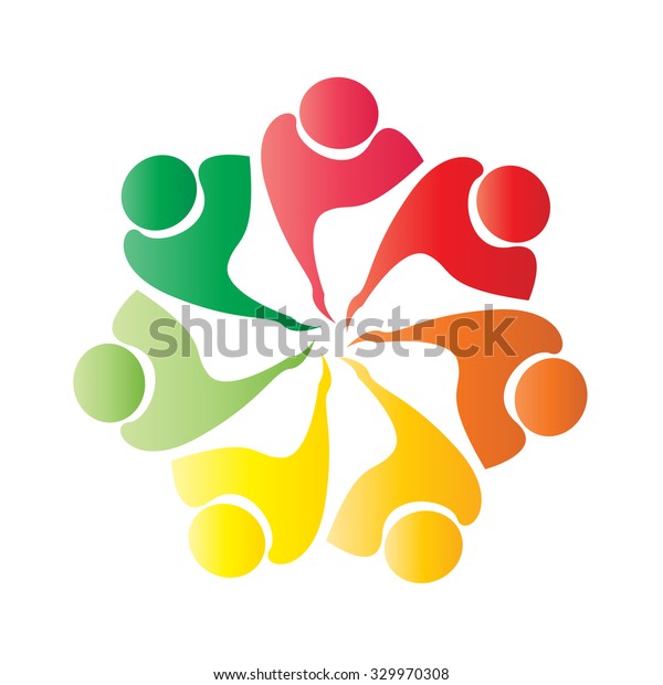 Employee Together Circle Hands Media Social: เวกเตอร์สต็อก (ปลอดค่า ...