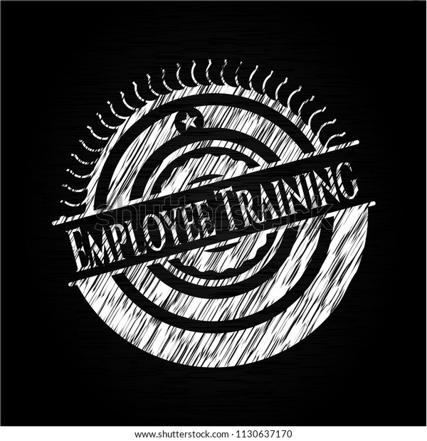 Employee Training Chalkboard Emblem Stock Vector (Royalty Free ...