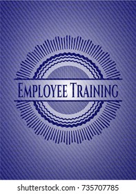 Employee Training Emblem Jean Background Stock Vector (Royalty Free ...