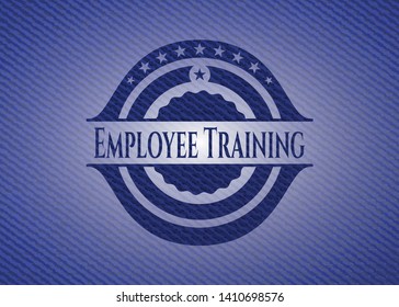 Employee Training Emblem Jean Texture Vector Stock Vector (Royalty Free ...