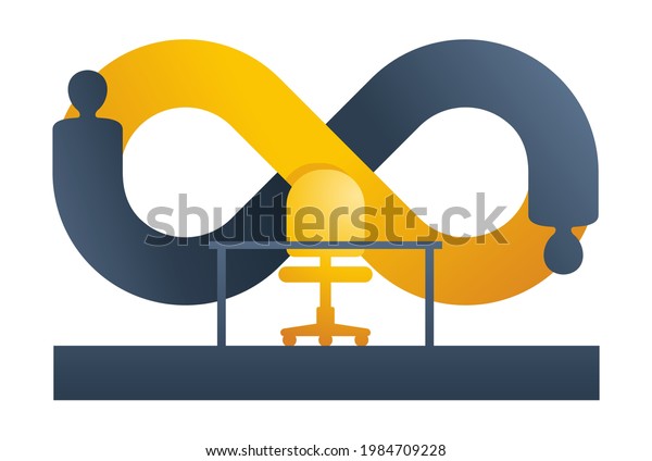 Employee Turnover Human Resources Infinity Sign Stock Vector (Royalty ...