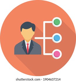 Employee Vector Colour Flat Icon Stock Vector (Royalty Free) 1905353716 ...