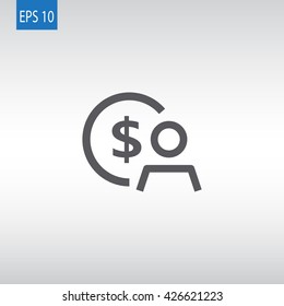 Vektor Stok Ikon upah karyawan (Tanpa Royalti) 444219352 | Shutterstock