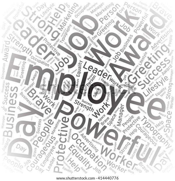 Employeeword Cloud Art Background Stock Vector (Royalty Free) 414440776