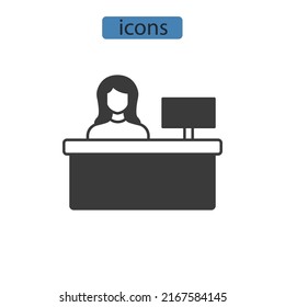 Employer Icons Symbol Vector Elements Infographic Stock Vector (Royalty ...