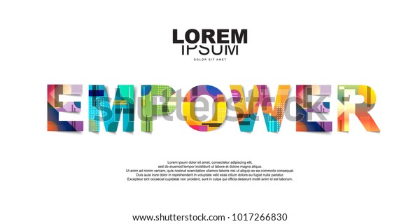 Empower Word Creative Design Concept Modern Stock Vector (Royalty Free ... Empower Word Creative Design Concept Modern Stock Vector (Royalty Free ...