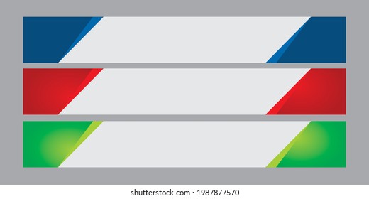 Empty Banner Backdrop Abstract Color Shapes Stock Vector (Royalty Free ...