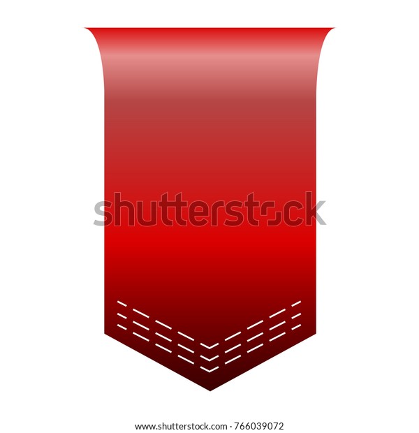 Empty Banner Isolated On White Background Stock Vector (Royalty Free ...
