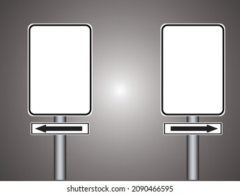 Empty Board Design Outdoor City Stock Vector (Royalty Free) 2090466595 ...