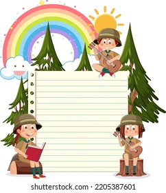 Empty Board Template Kids Illustration Stock Vector (Royalty Free ...