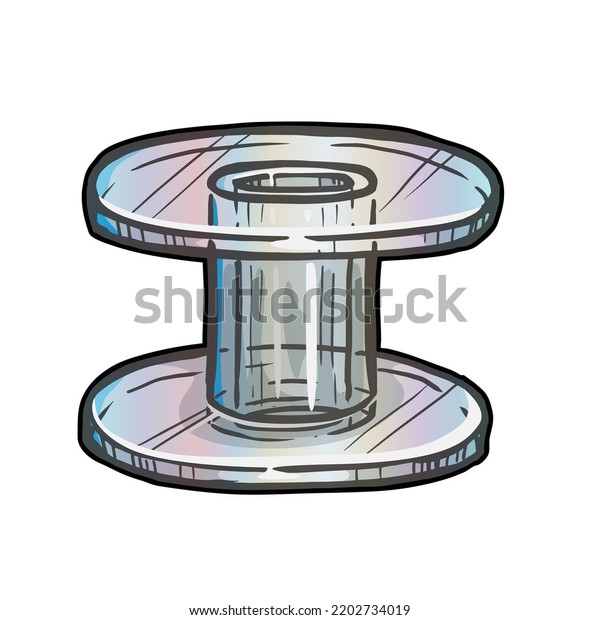 Empty Bobbin Vector Illustration On White Stock Vector (Royalty Free ...