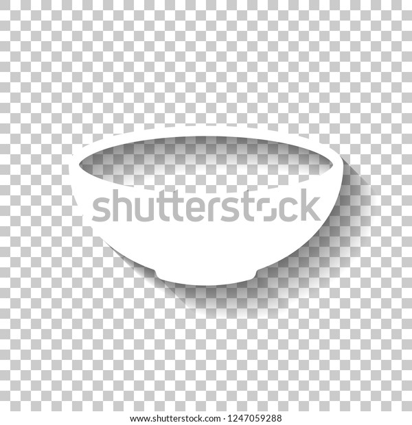 Empty Bowl Icon Sign Kitchen White Stock Vector (Royalty Free ...