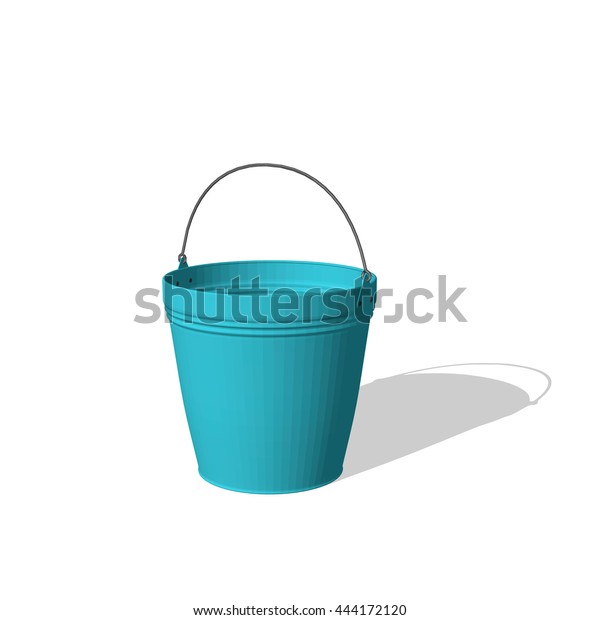 Empty Bucket Isolated On White Background: เวกเตอร์สต็อก (ปลอดค่า ...