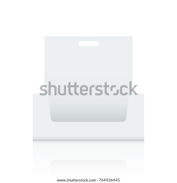 Empty Cardboard Display Box Hole Mockup Stock Vector (Royalty Free ...
