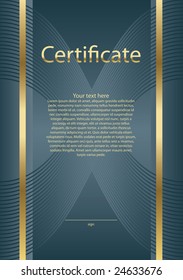 Empty Certificate Background Stock Vector (Royalty Free) 24633676 ...