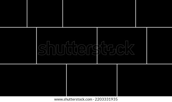 Empty Collage 11 Pictures Vector Photo Stock Vector (Royalty Free ...