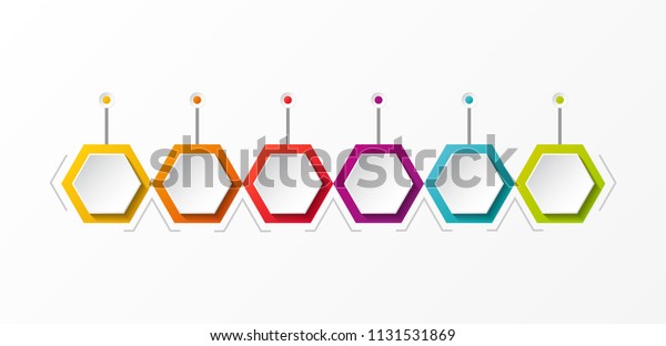 Empty Colourful Timeline Business Infograph Template Stock Vector ...