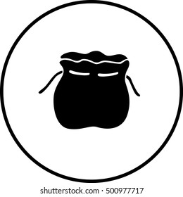 Empty Corded Bag Symbol Stock Vector (Royalty Free) 500977717 ...