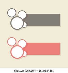 Empty Design Element Blank Banner Set Stock Vector (Royalty Free ...